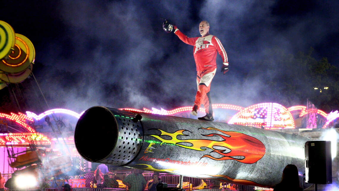 Human cannonball soars over Spring Fling in Columbus, GA | Columbus ...