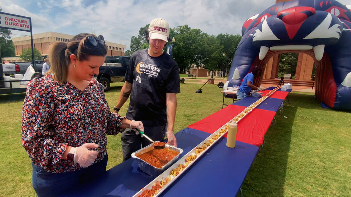 50-foot-long scramble dog at Columbus State University event | Columbus ...
