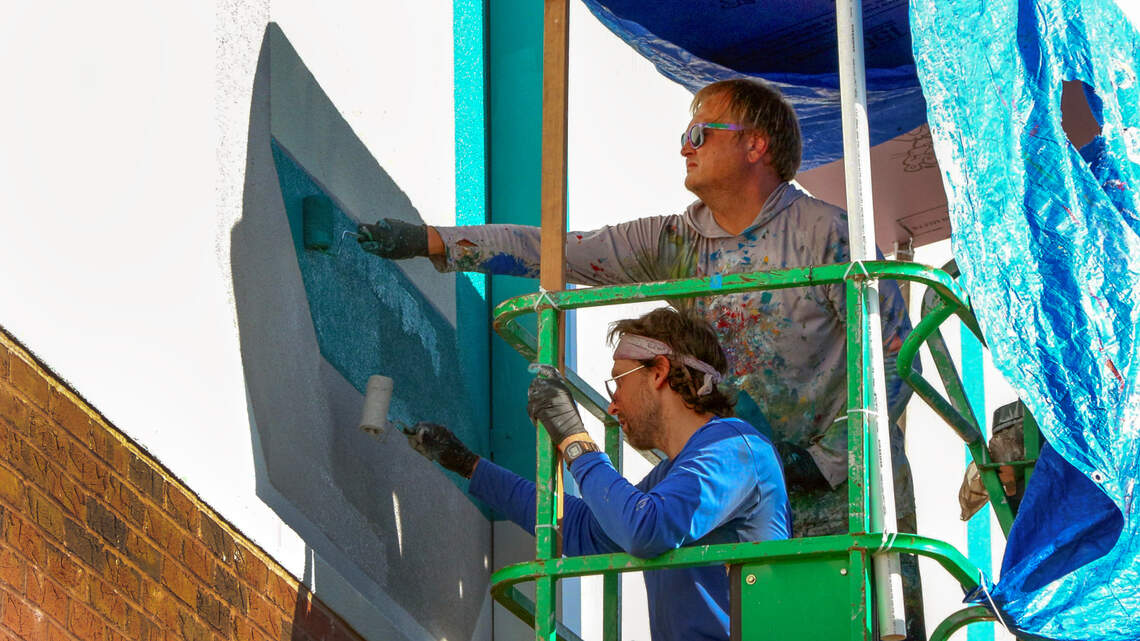 New Columbus, GA, mural highlights iconic parts of midtown | Columbus ...