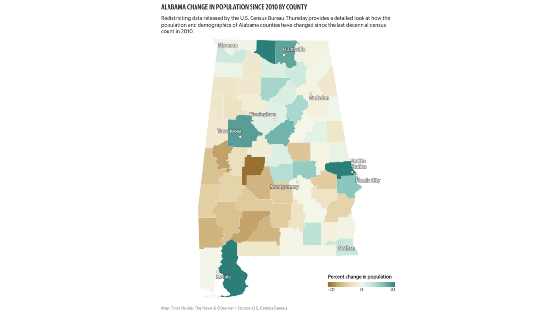 2020 US Census: Lee County, Phenix City grow in AL population ...