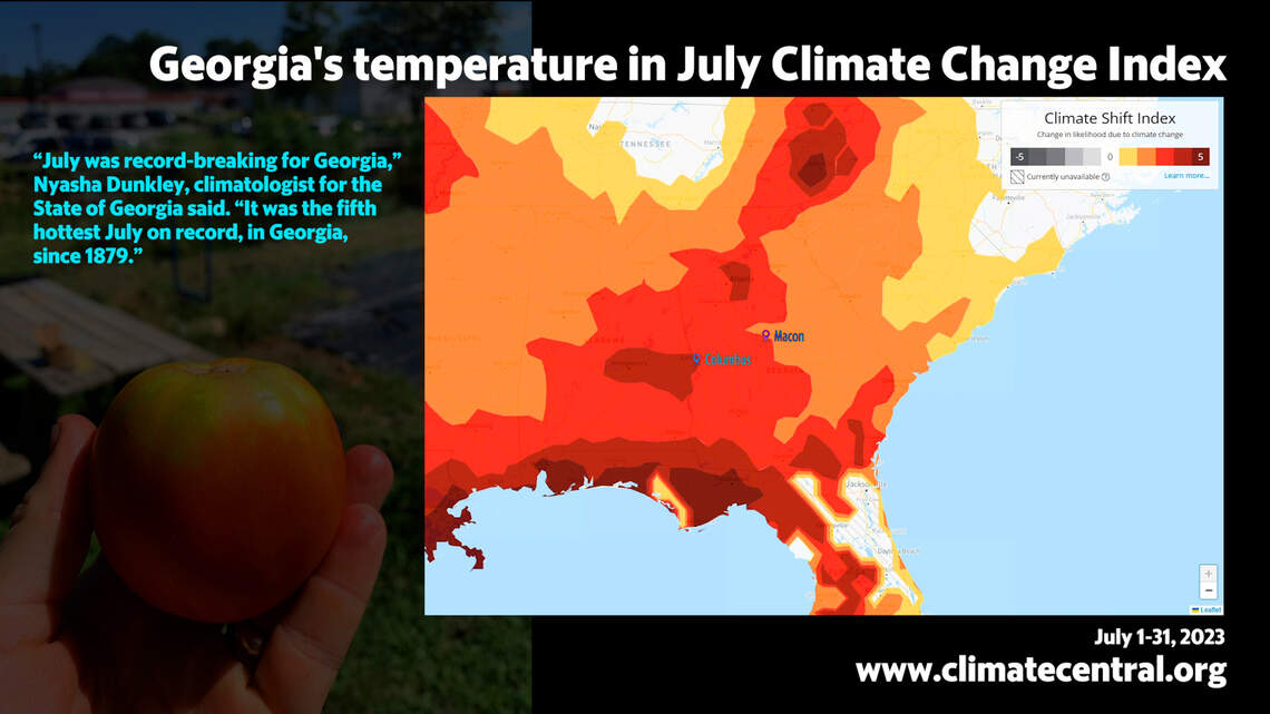 Climate Shift Index connects heat to climate change in GA | Columbus ...